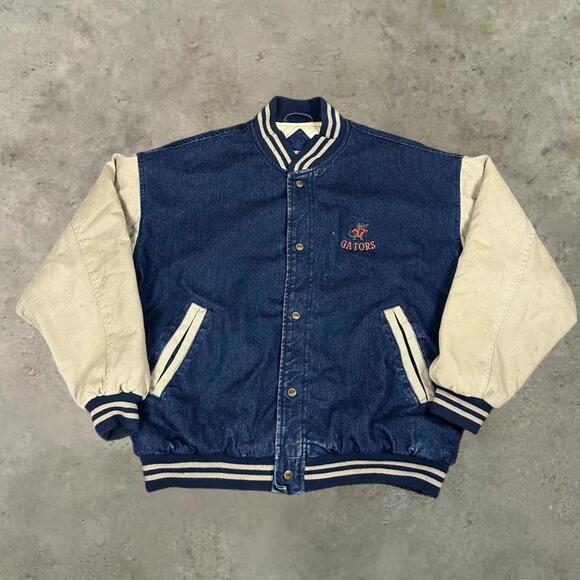 Jackets & Coats | Vintage University Of Florida Gators Denim Varsity ...